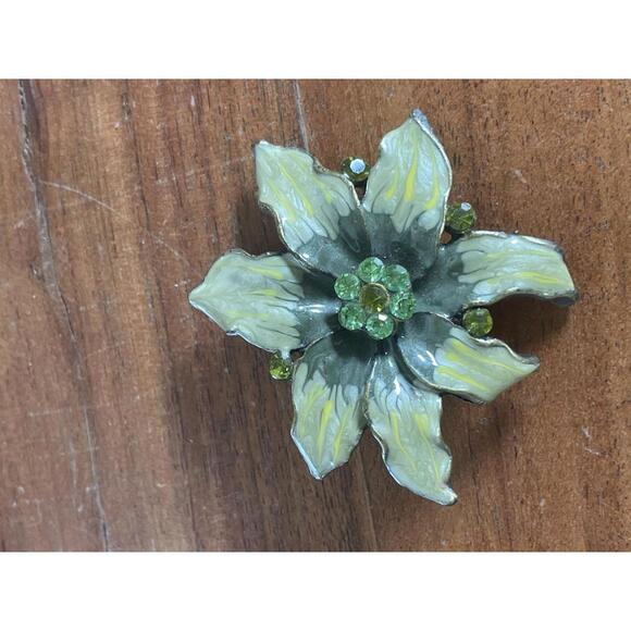 Jewelry | Vintage Enamel Edelweiss Brooch | Poshmark
